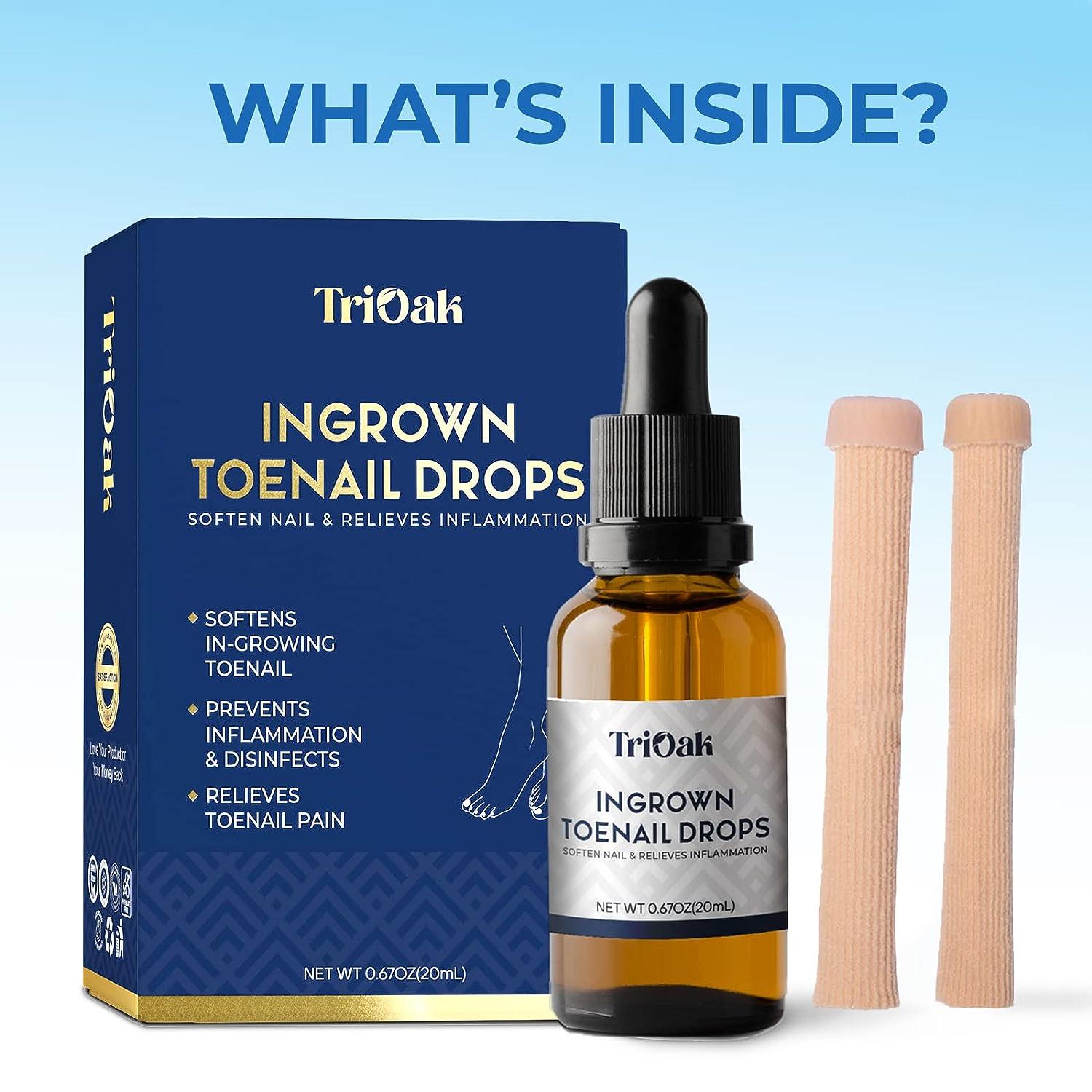 TriOak Ingrown Toenail Drops | Removal Kit & Corrector - Effective ...
