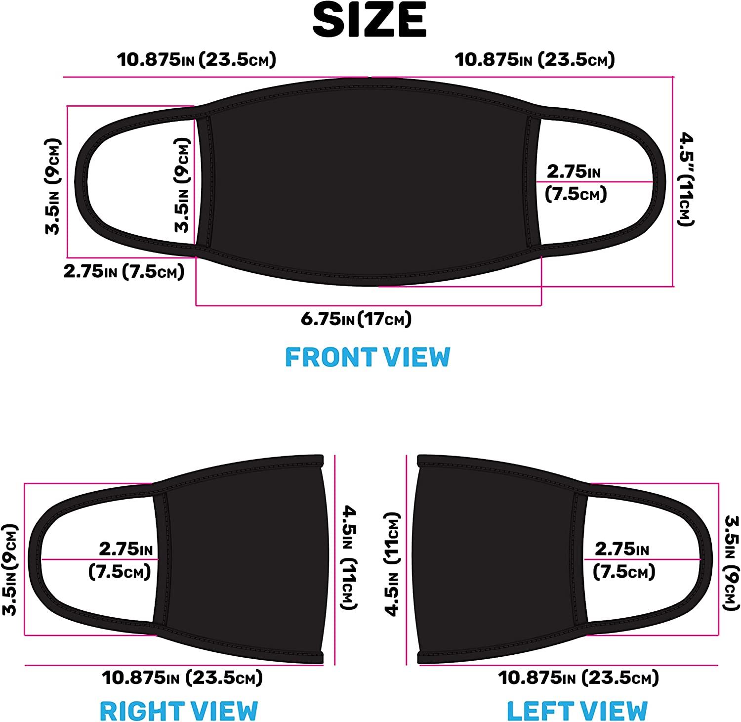 Set of 12 Cloth Face Masks - Washable & Reusable for Home, Office ...