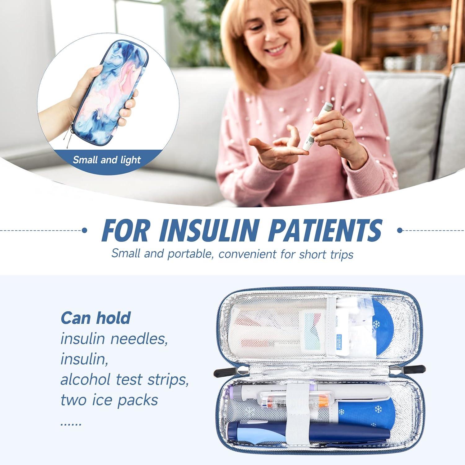 Youshares Insulin Cooling Bag - TSA Portable EVA Pack for Insulin Pen ...