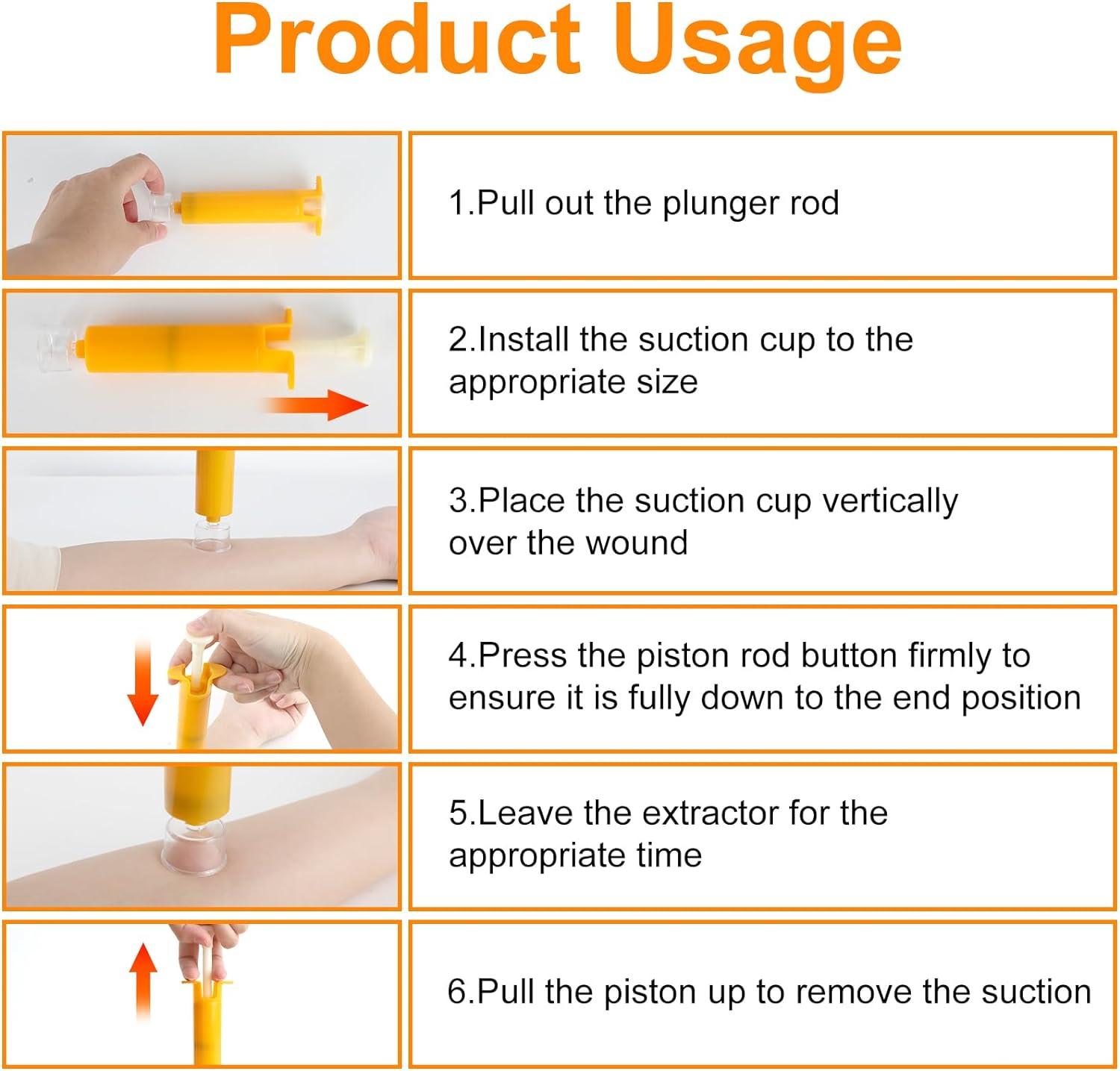 Bug Bite Suction Tool - Insect Bite and Bee Sting Extractor Kit ...