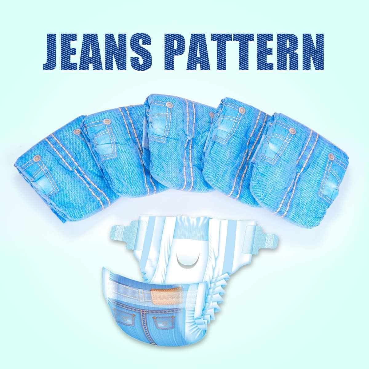 Pet Soft Female Diapers - Super Absorbent Denim Cowboy Style 3 Bags ...