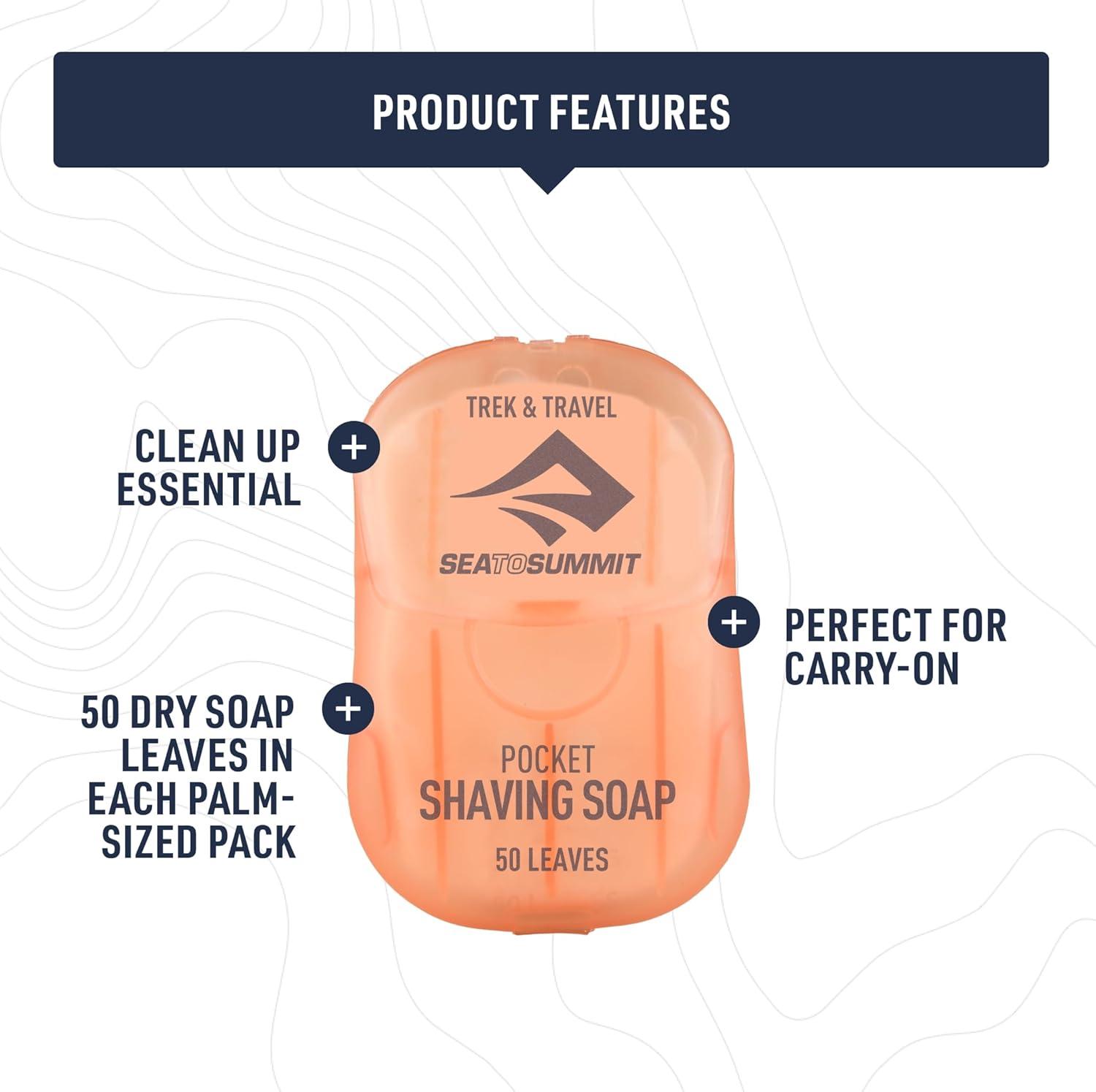 Sea to Summit Trek and Travel Pocket Shaving Paper Soap Leaves - Eco ...