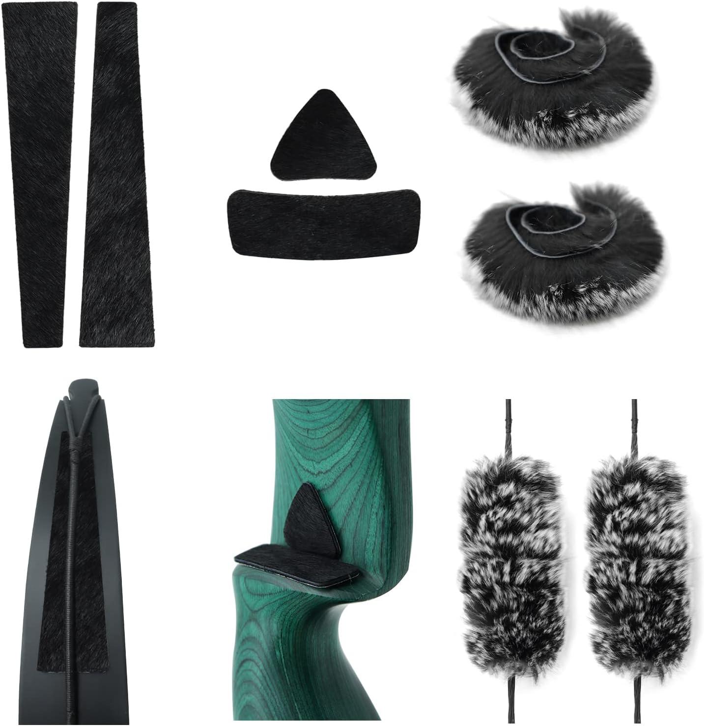 Obert Archery Bow String Silencers Set - Leather Arrow Rest Plate ...