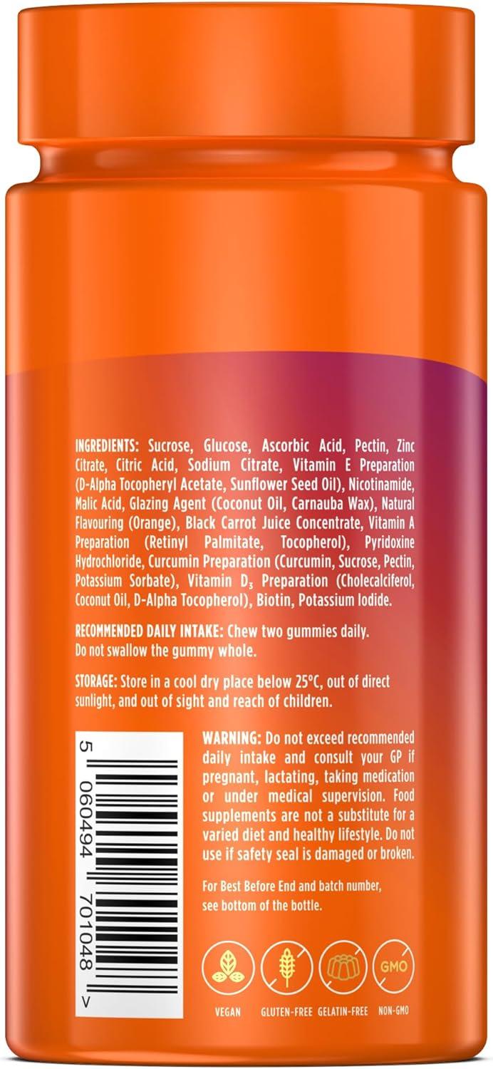 Wellgard Vegan Multivitamin Gummies for Adults - 60 Chewable Orange ...