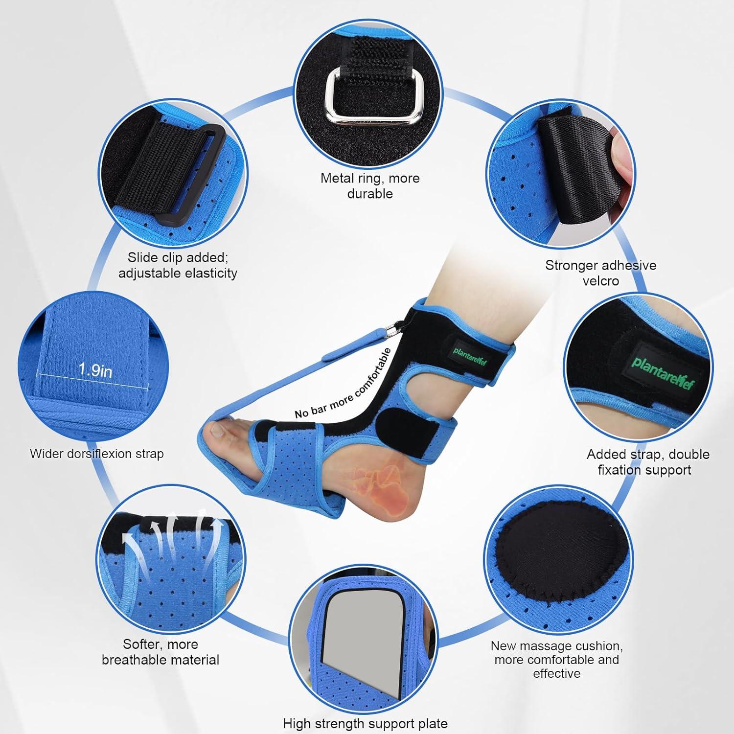 Plantar Fasciitis Night Rail - Upgraded Support Brace for Women | Relieve Foot Pain & Achilles ...