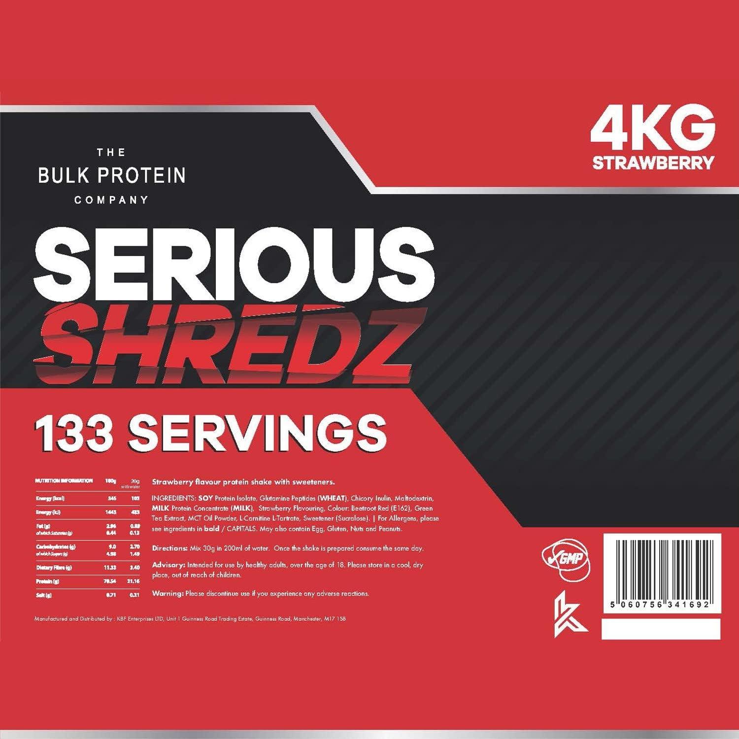 Serious Shredz Diet Whey Protein Powder with L-Carnitine & Green Tea ...
