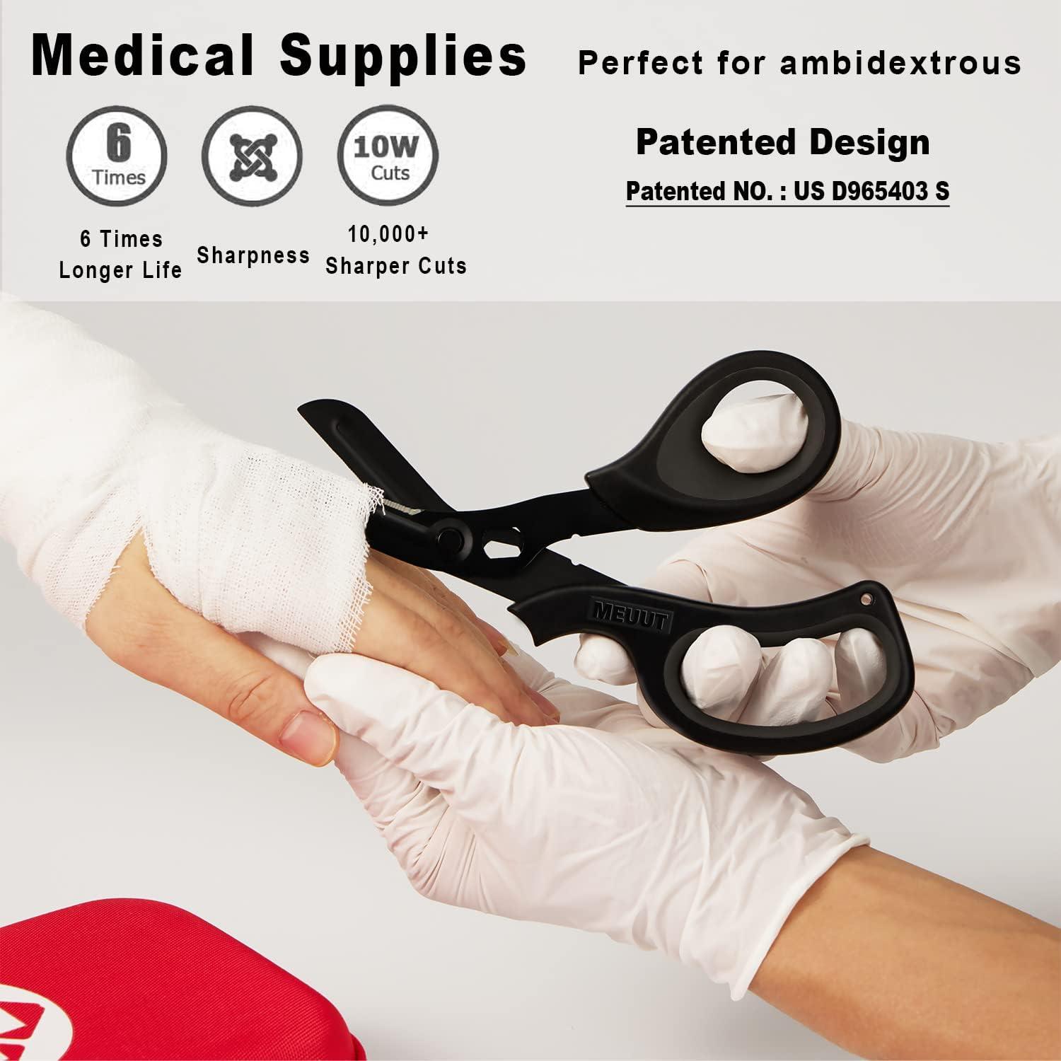 MEUUT 2 Pack 8-Inch Medical Trauma Shears- Patented Surgical Grade ...