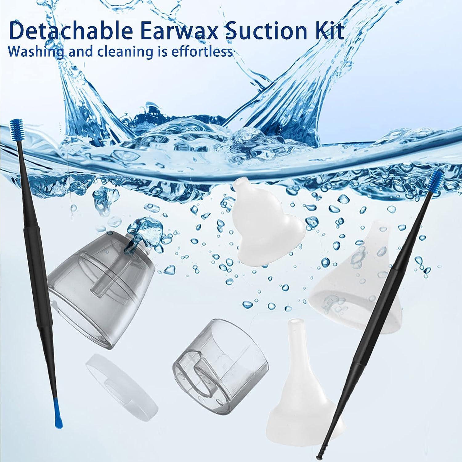 Electric Ear Wax Vacuum Removal Kit | Strong Suction | LED Display | 5 ...