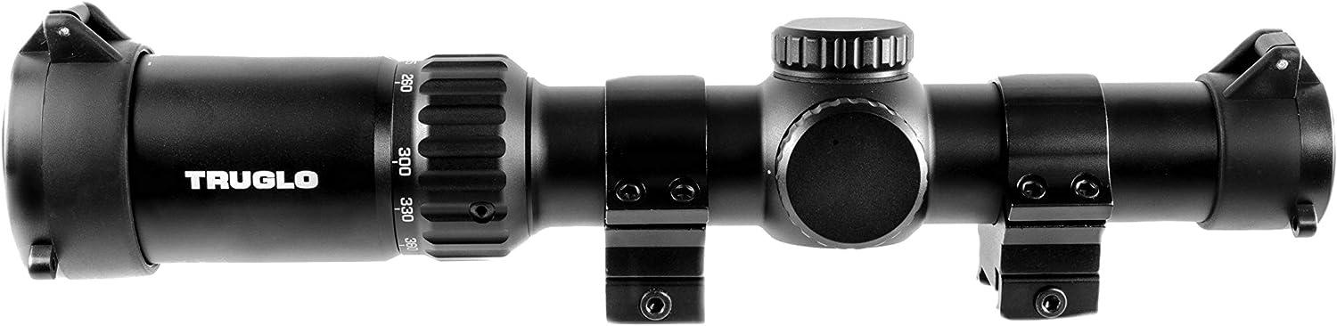 TRUGLO Opti-Speed 1-4x24mm BDC Crossbow Scope with Velocity Calibration