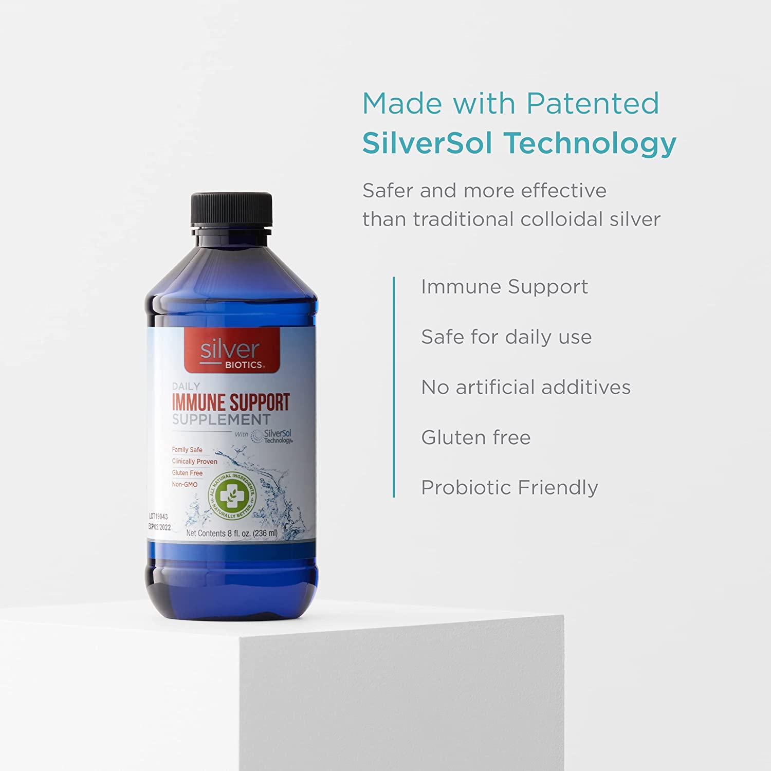 American Biotech Labs Silver Biotics Colloidal Silver Liquid Immune ...