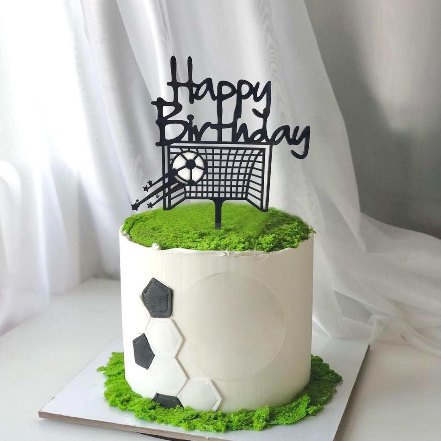 Football Cake Toppers PT Haahoos Football Birthday Decorations Soccer ...