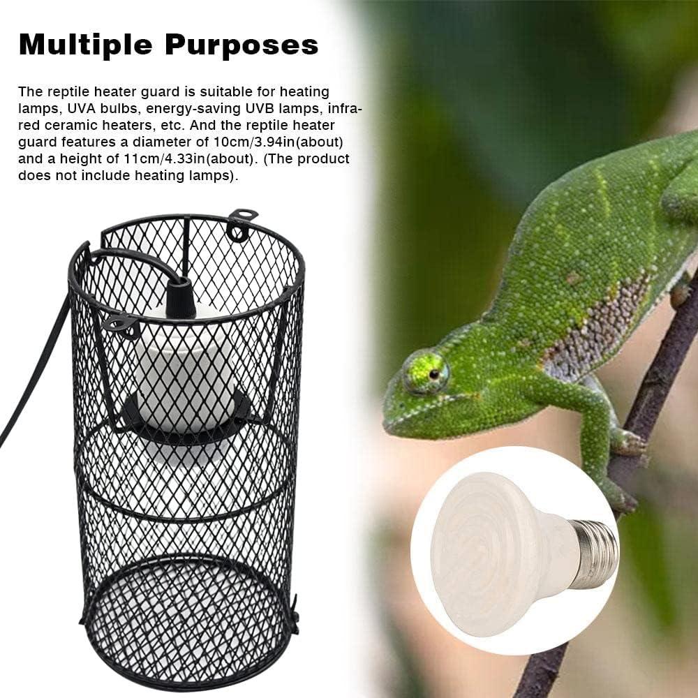Round Reptile Pet Heat Lamp Shade Holder with Anti-Hot Bracket - Ideal ...
