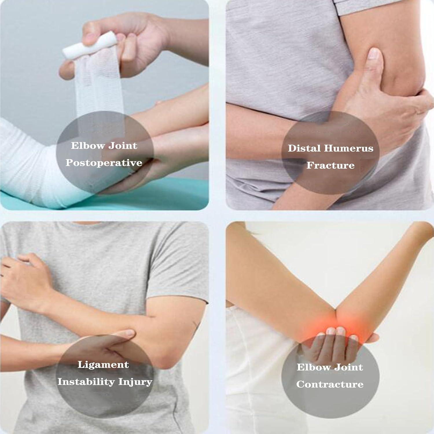 SFKLYU Hinged Elbow Brace | Adjustable Post-Surgery Recovery Support ...