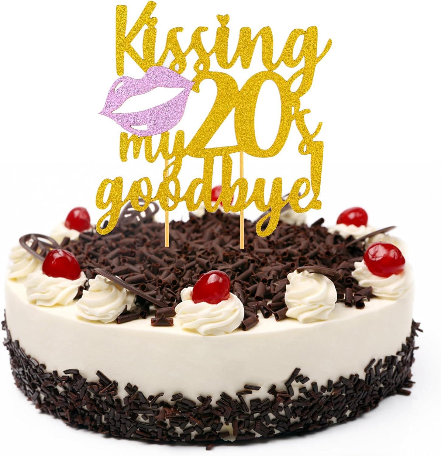 Happy 20th Birthday Cake Topper 20th Birthday Decorations for Her Happy ...