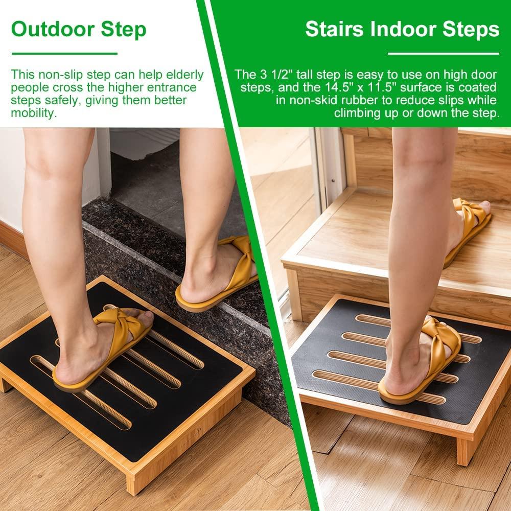 StrongTek One Step Stool for Adults with Non-Slip Rubber Stepping ...
