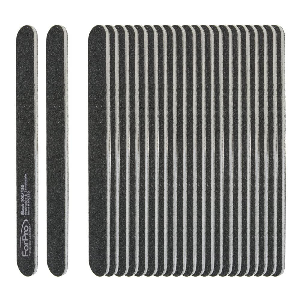 ForPro Nail Foam Boards 100/180 Grit Double-Sided Manicure Nail Files ...
