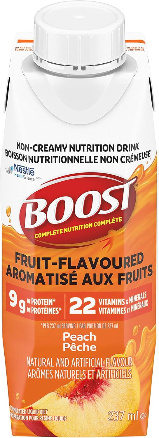 Boost Fruit Flavoured Drink Peach 237ml 24 count & Fruit Flavoured ...
