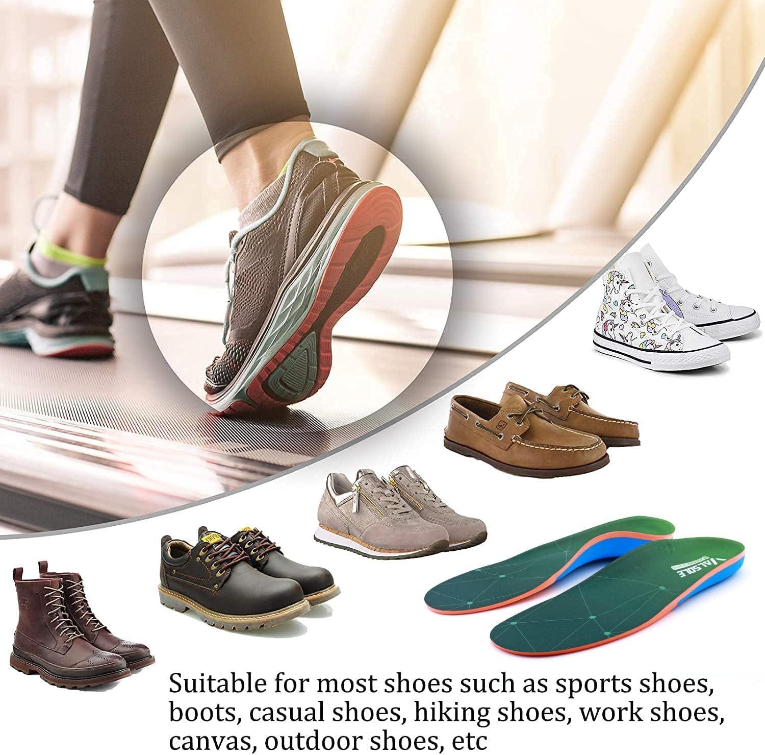Valsole Orthopedic Insoles for Flat Feet & Plantar Fasciitis - Comfort ...