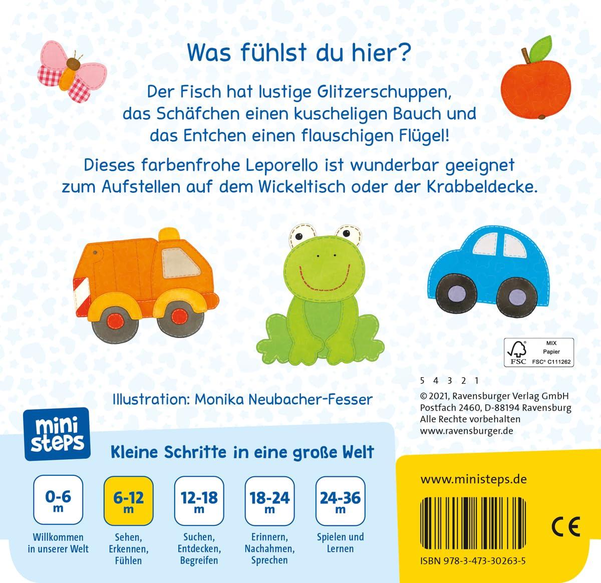 ministeps Look! Feel! Baby Book - Interactive Touch Book for Babies 6 ...