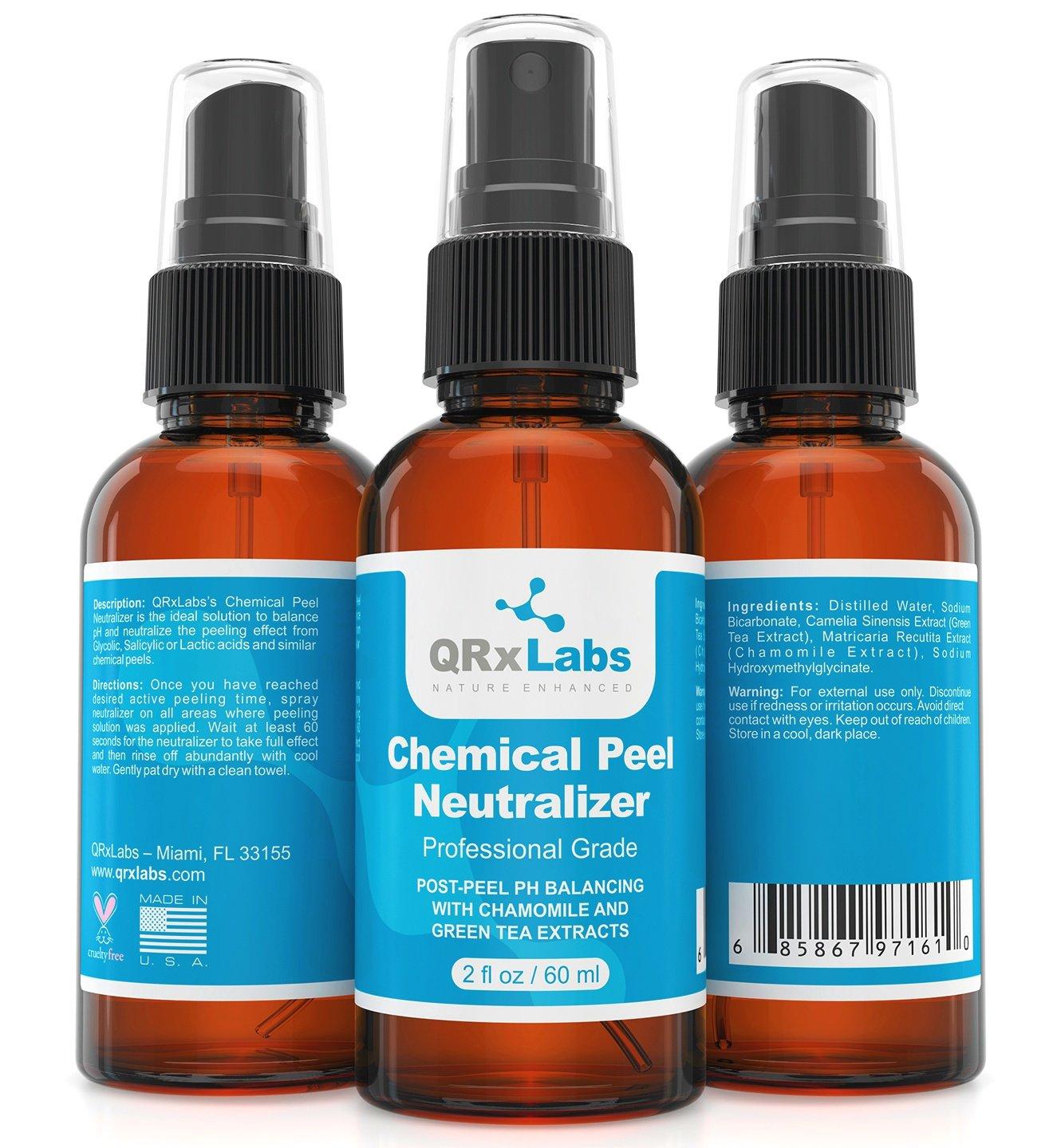 QRxLabs Chemical Peel Neutralizer - post-peel PH balancing with ...