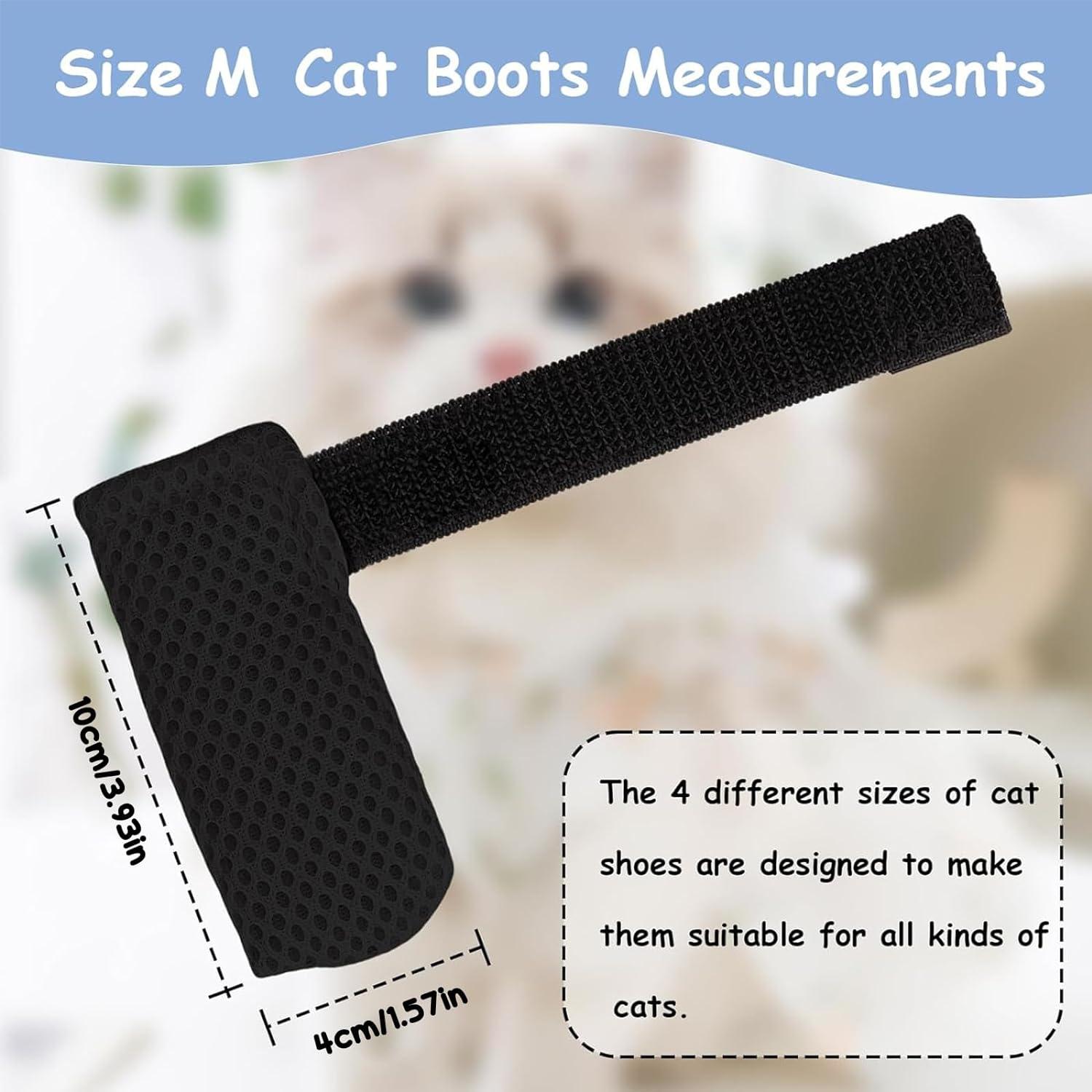 Claw Covers for Cats - 4 Pack Breathable Mesh Paw Caps | Scratch ...