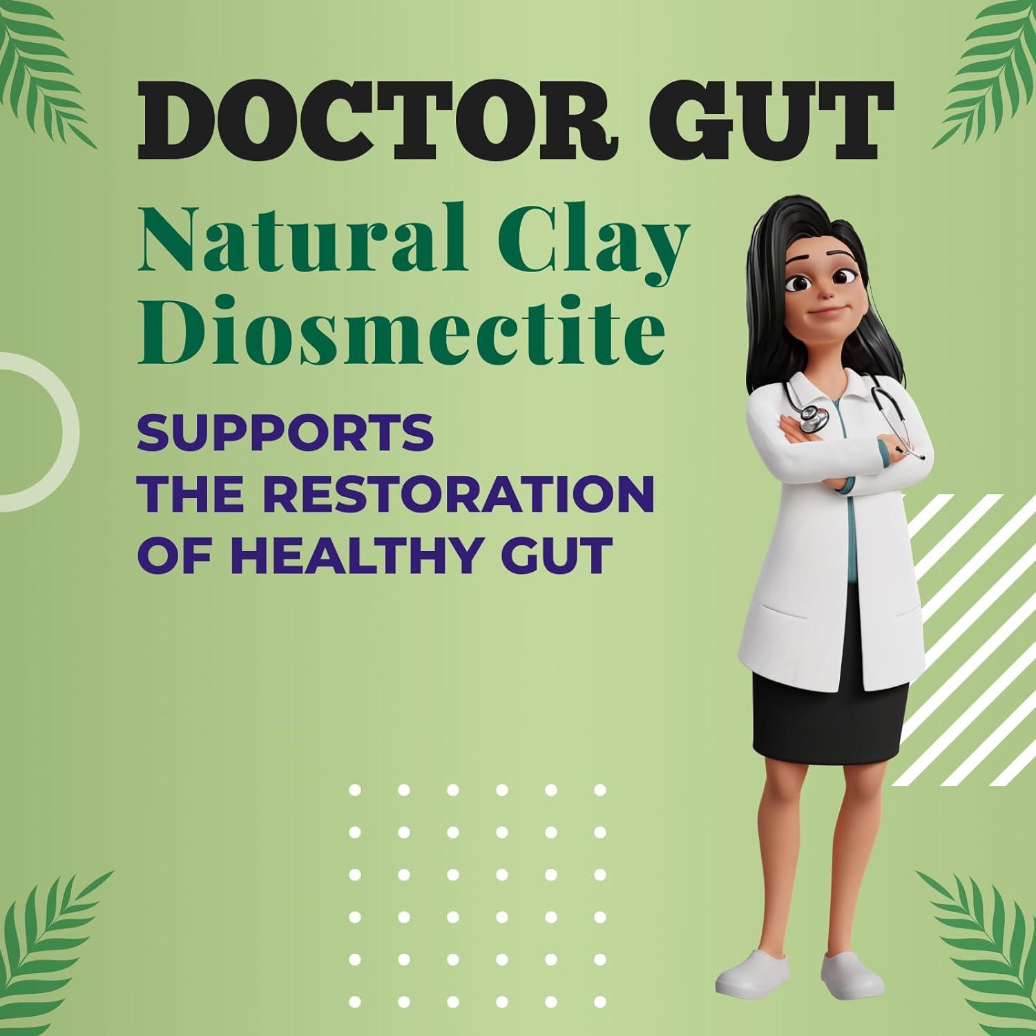 Doctor Gut IBS Relief 15 Caps - Natural Clay Formula for Effective ...