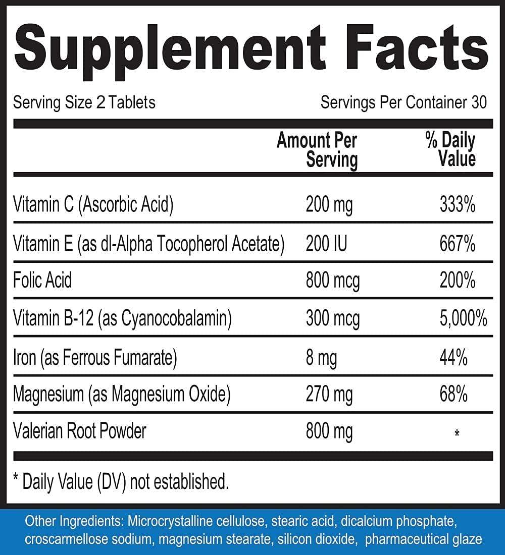 Calm Legs Natural Tablets for Itching, Crawling, Tingling Legs | Iron ...