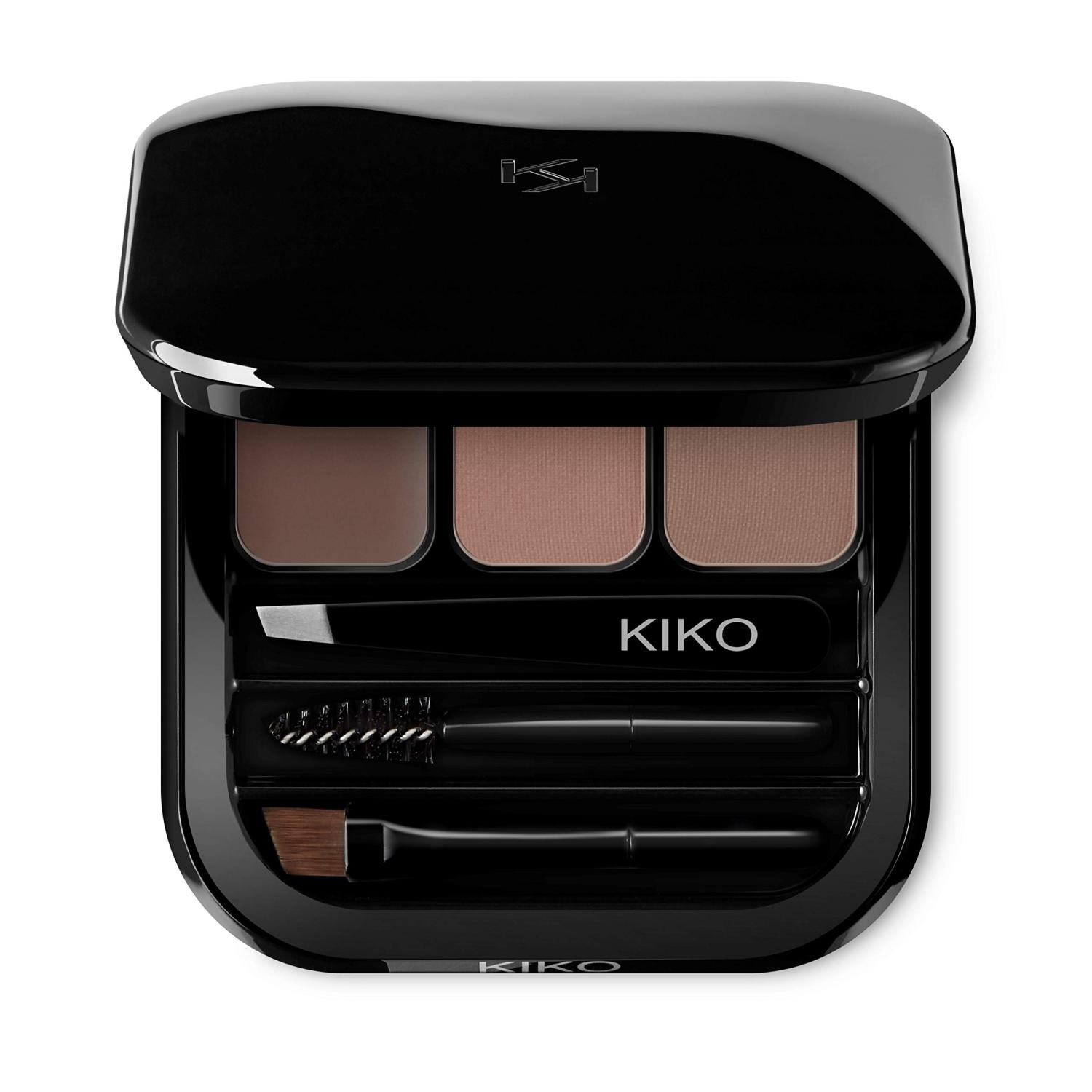 KIKO Milano Eyebrow Expert Palette 02 - Best Brown Eyebrow Makeup for Perfect Brows ...