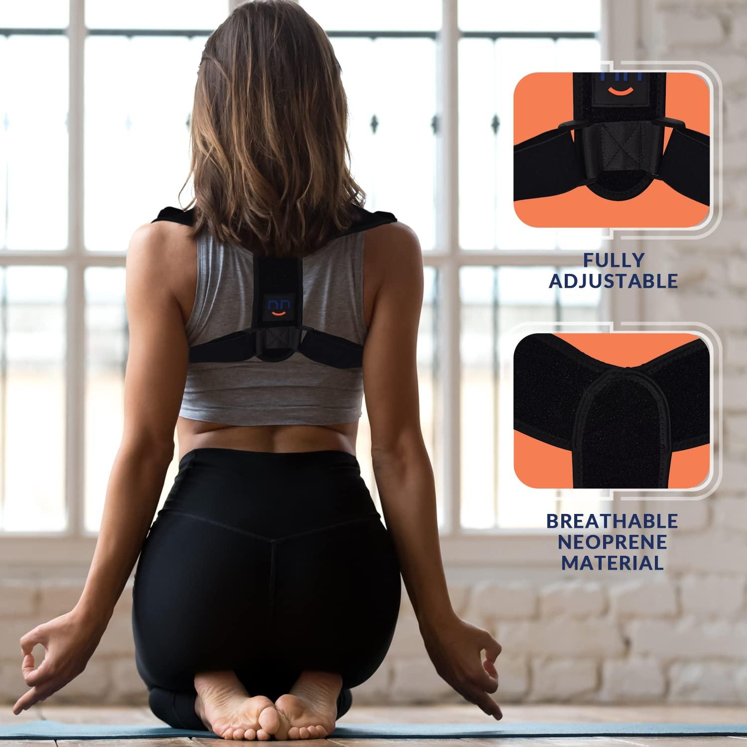 Persanna Posture Corrector Back Brace for Women and Men - Upper Back ...