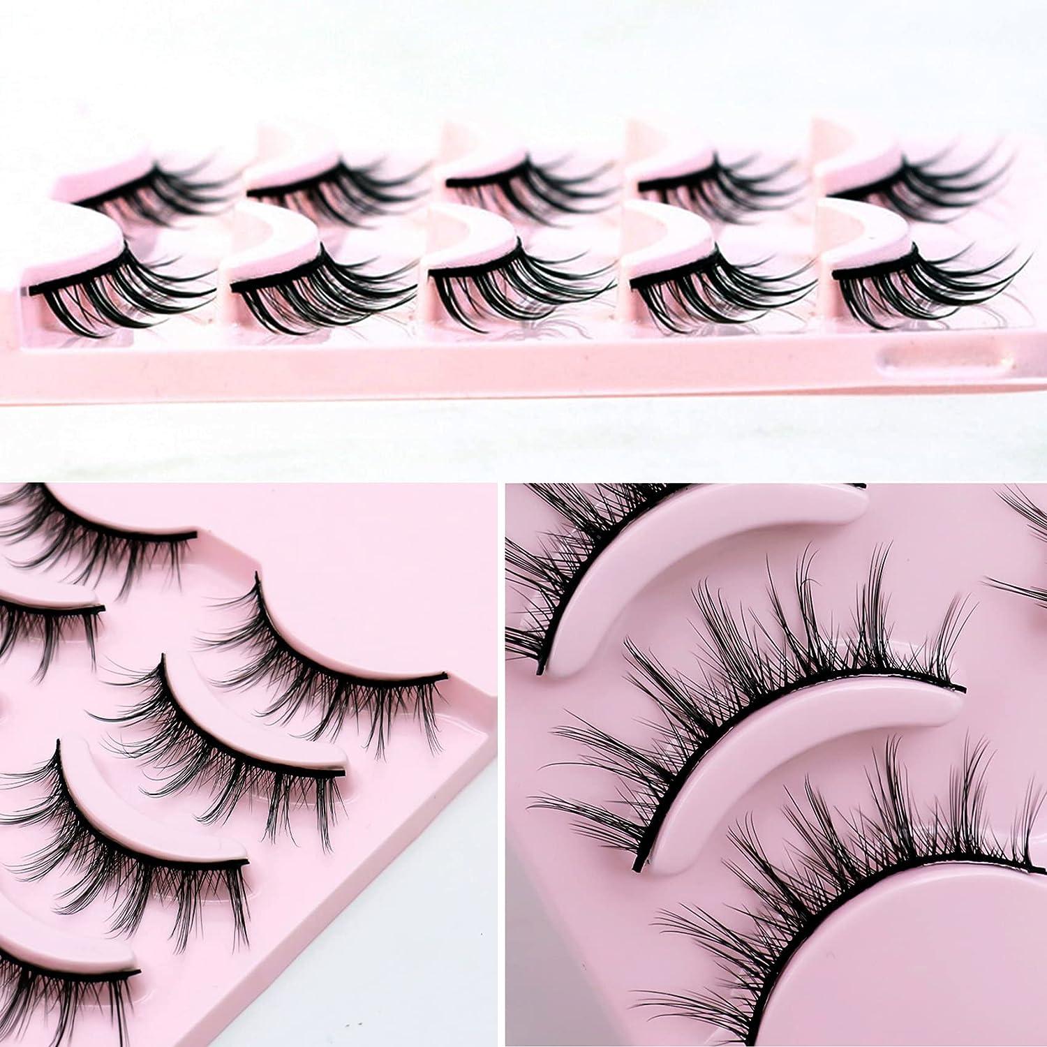 Anime Cosplay Manga 15mm 3D Wispy Spiky Lashes - 5 Pairs Reusable Fake ...