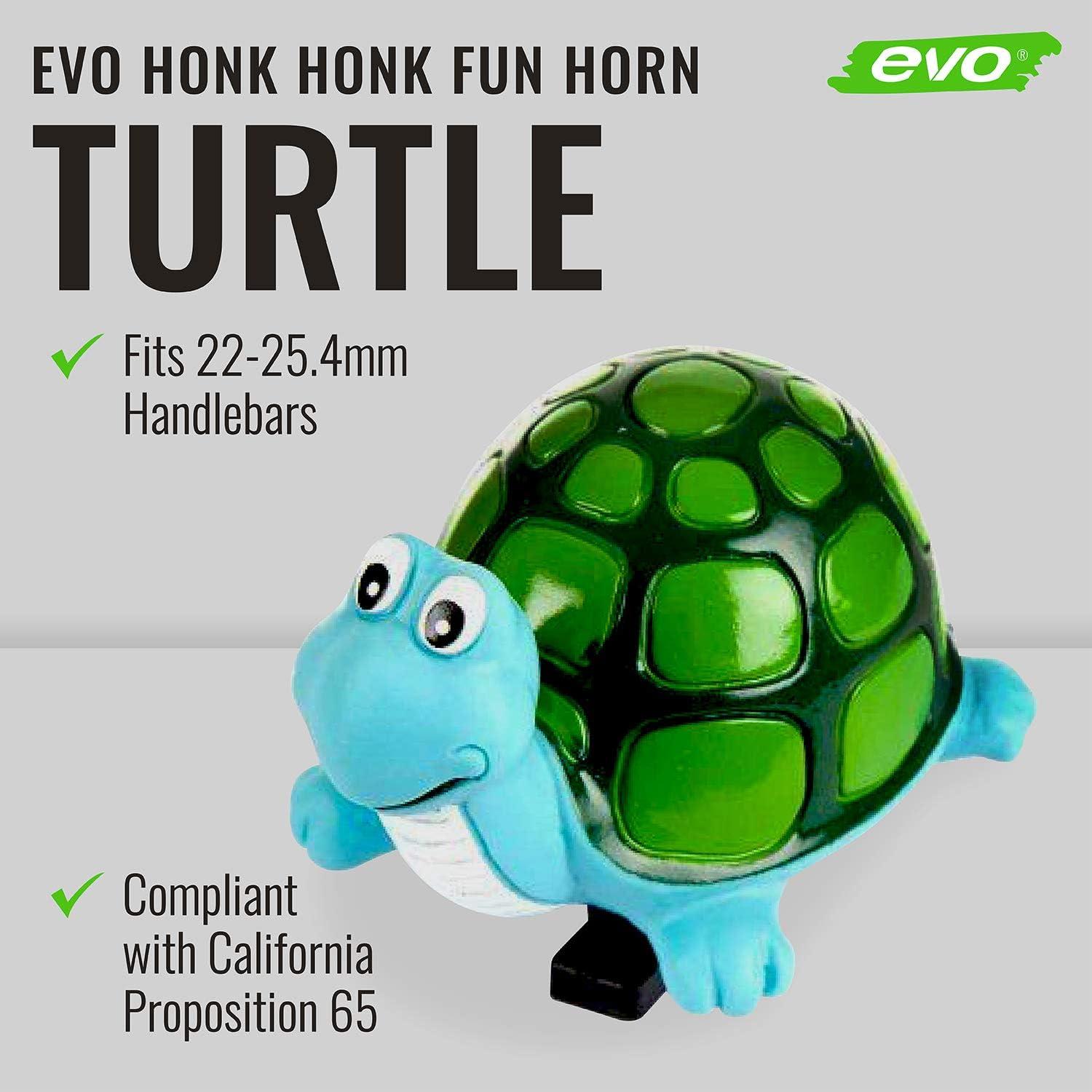 EVO Honk Honk Fun Bike Horn Turtle - Bicycle Honker for Kids and Adults ...