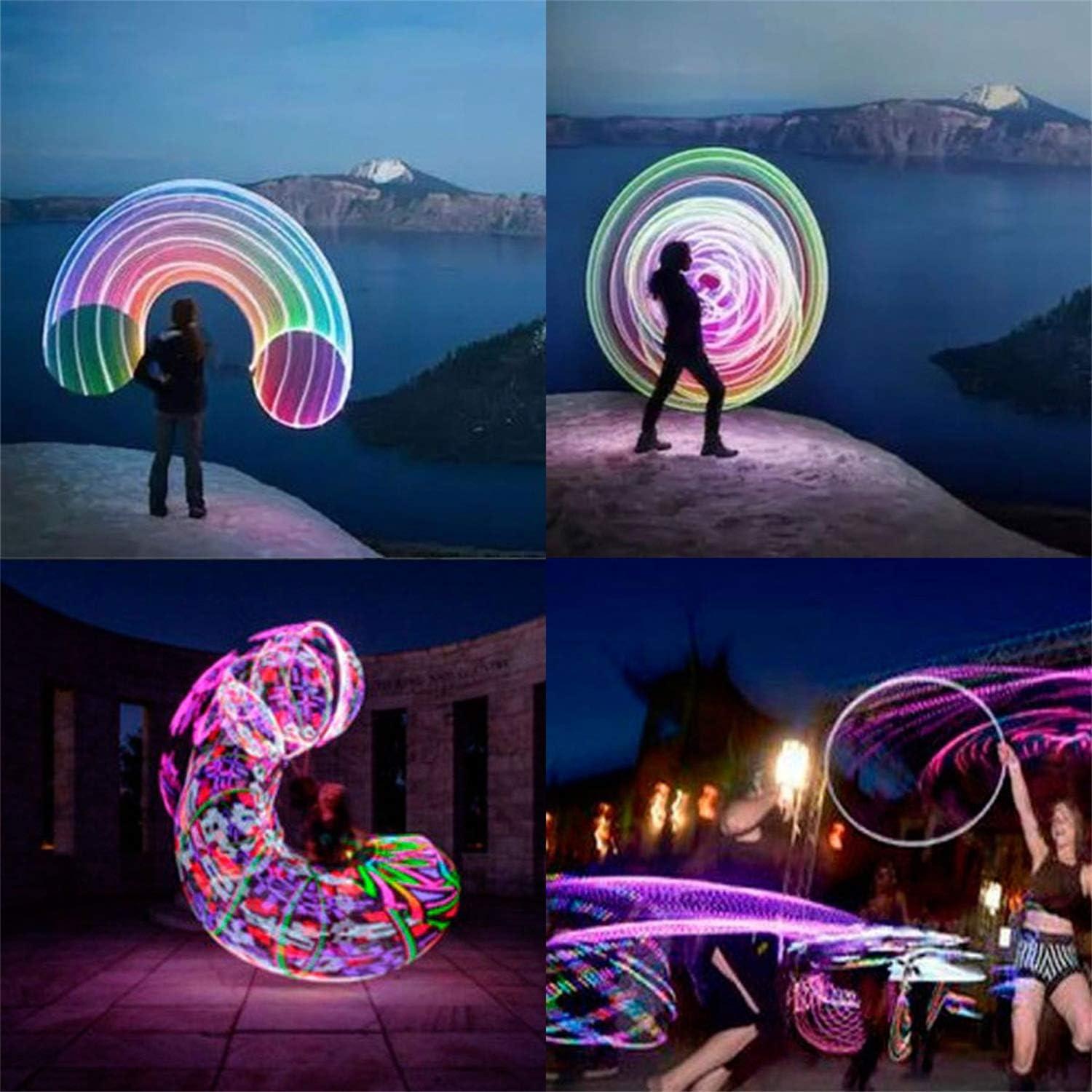 FIKWO LED Hoop - 24in Light Up Hoop for Kids & Adults | Auto Color ...