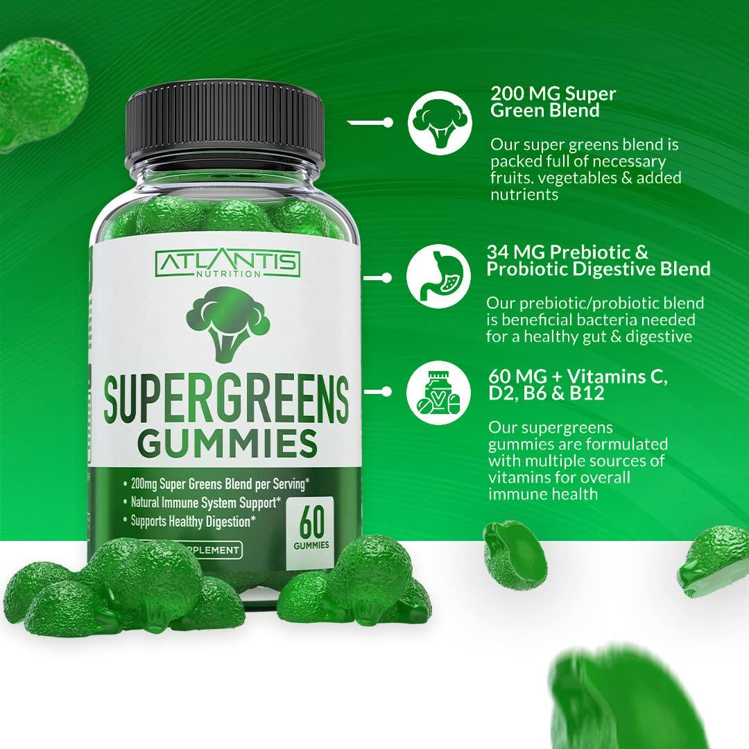Supergreen Magnesium & Ashwagandha Gummies - Sleep Aid & Muscle Cramp ...