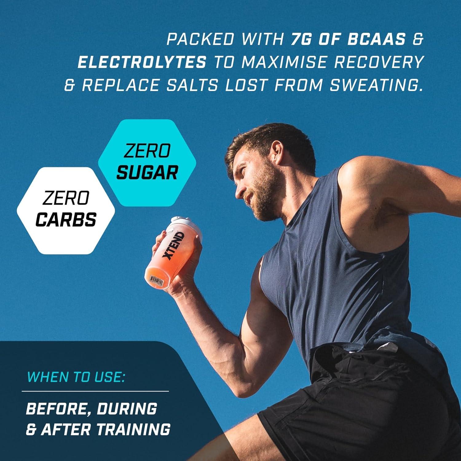 Xtend Original BCAA Powder - Green Apple | 7g BCAA + Electrolytes for ...