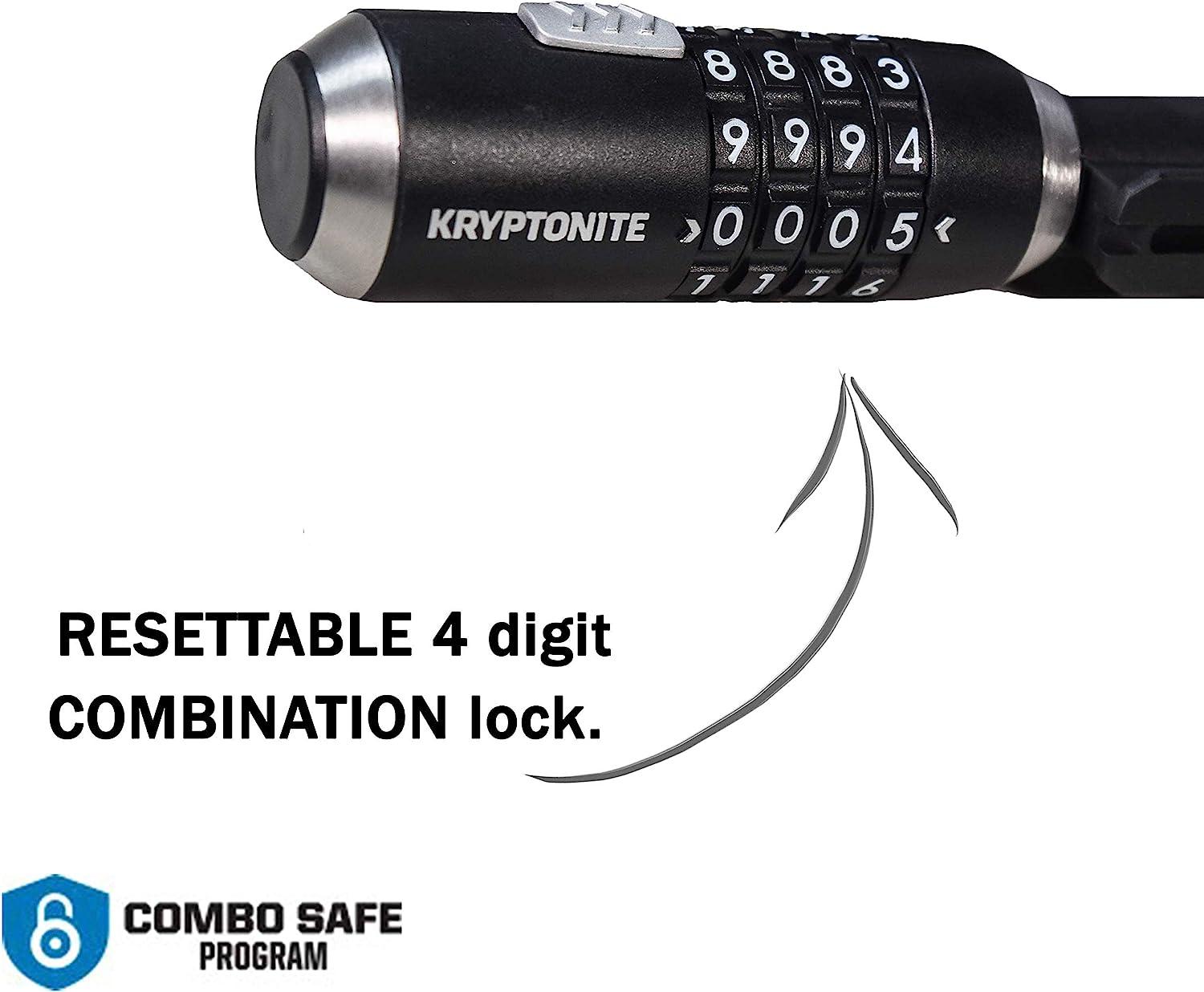 Kryptonite KryptoFlex Key Cable Bicycle Lock 6' Combo - Secure Your ...