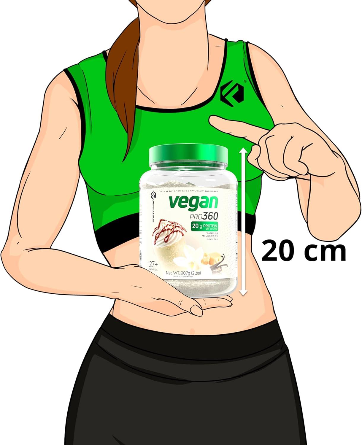 Forzagen Vegan Protein 360 - 2 lbs | 27 Servings | Plant-Based Protein ...