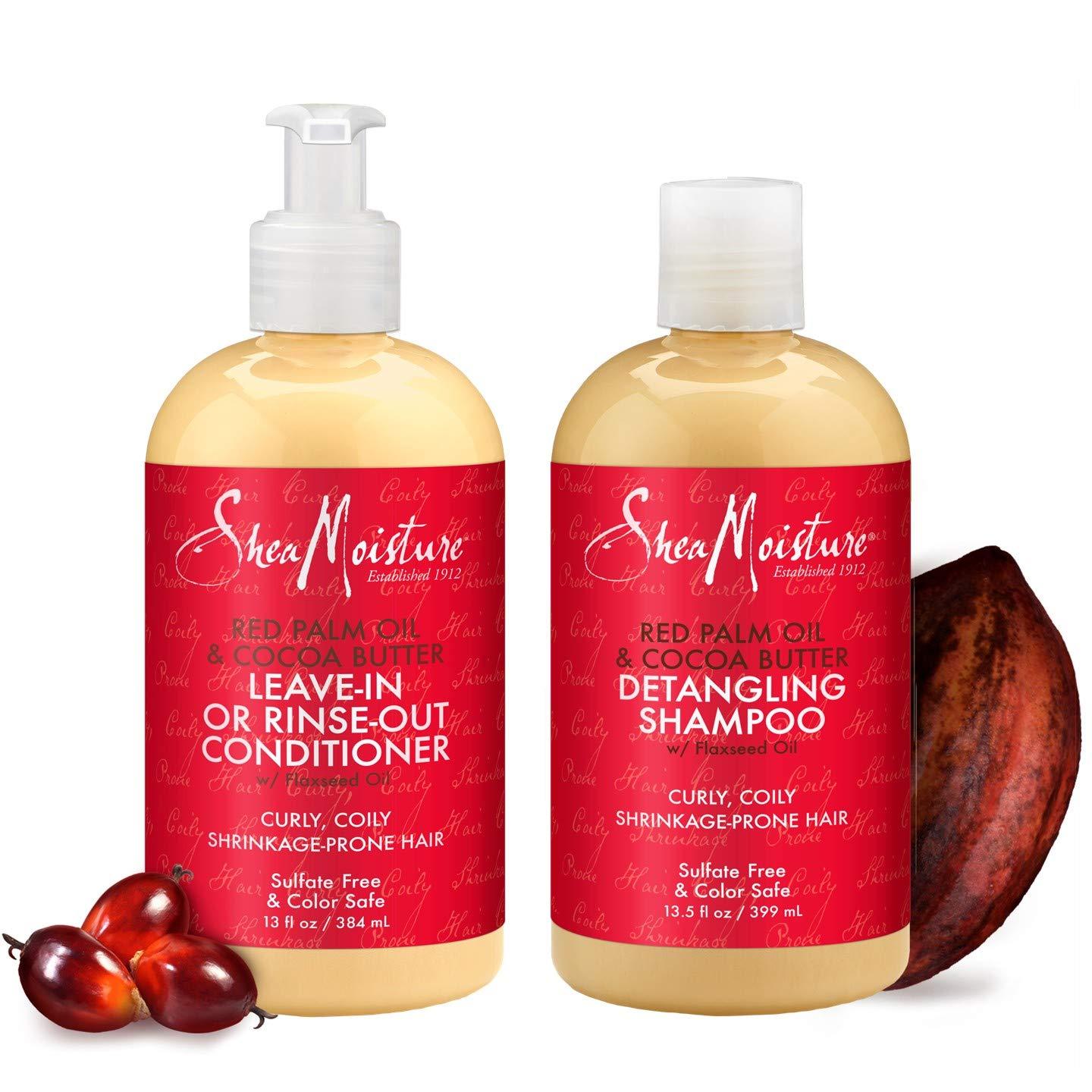Shea Moisture Red Palm Oil & Cocoa Butter Detangling Shampoo ...