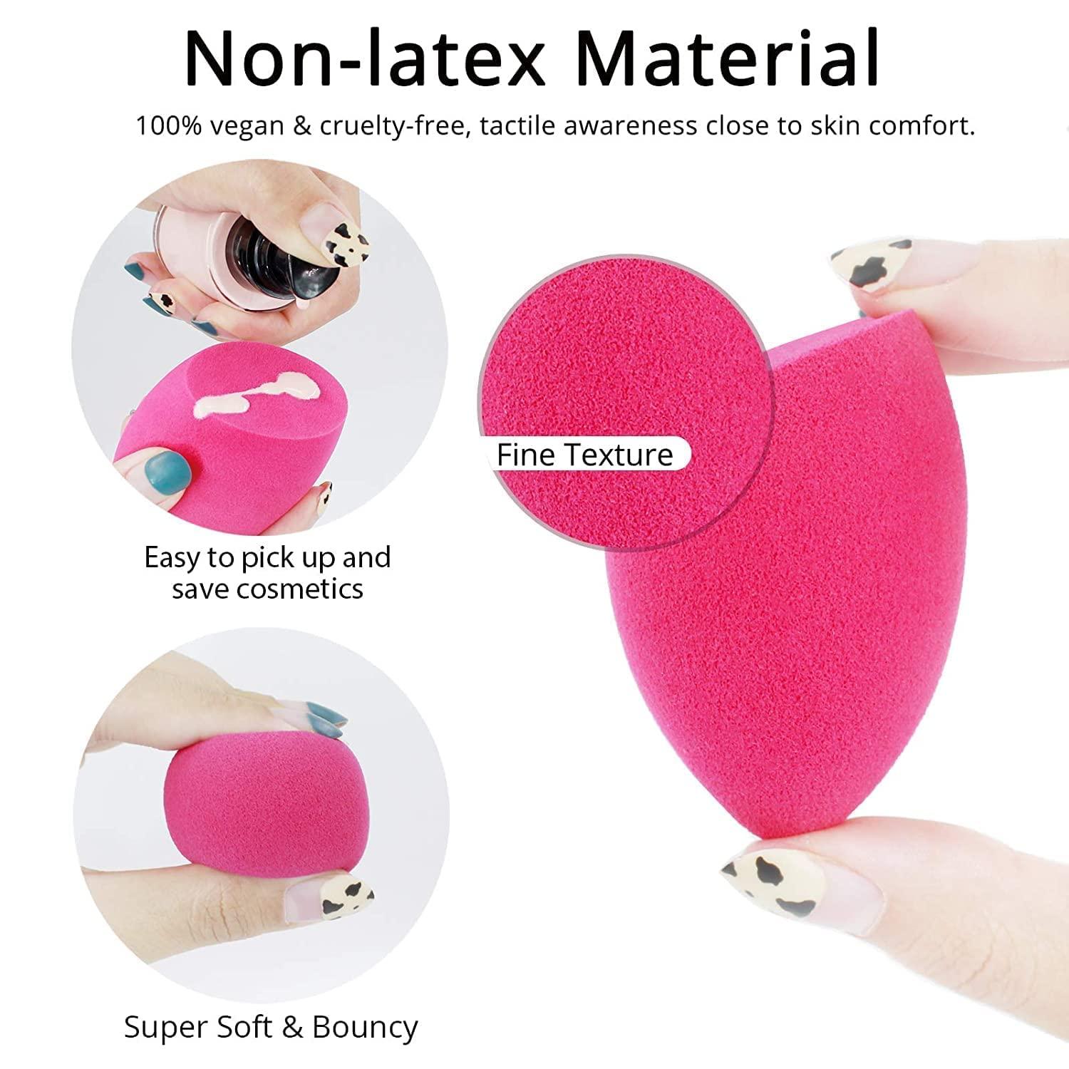 BEAKEY 5 Pcs Foundation Makeup Sponge Set for Liquid, Cream, and Powder ...