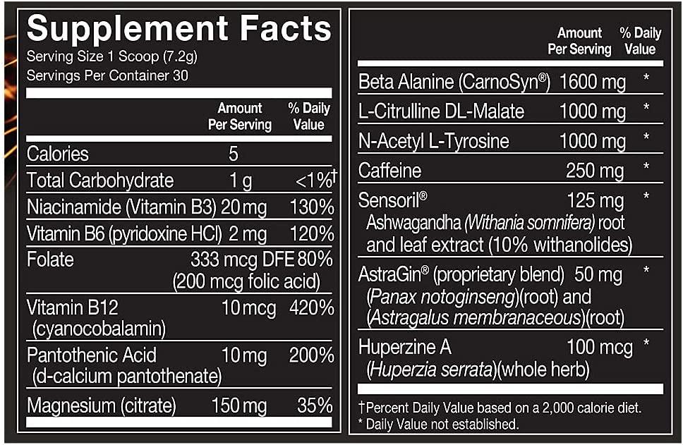 BodyTech Flash Point Pineapple Pre Workout Concentrate - Energy, Focus ...
