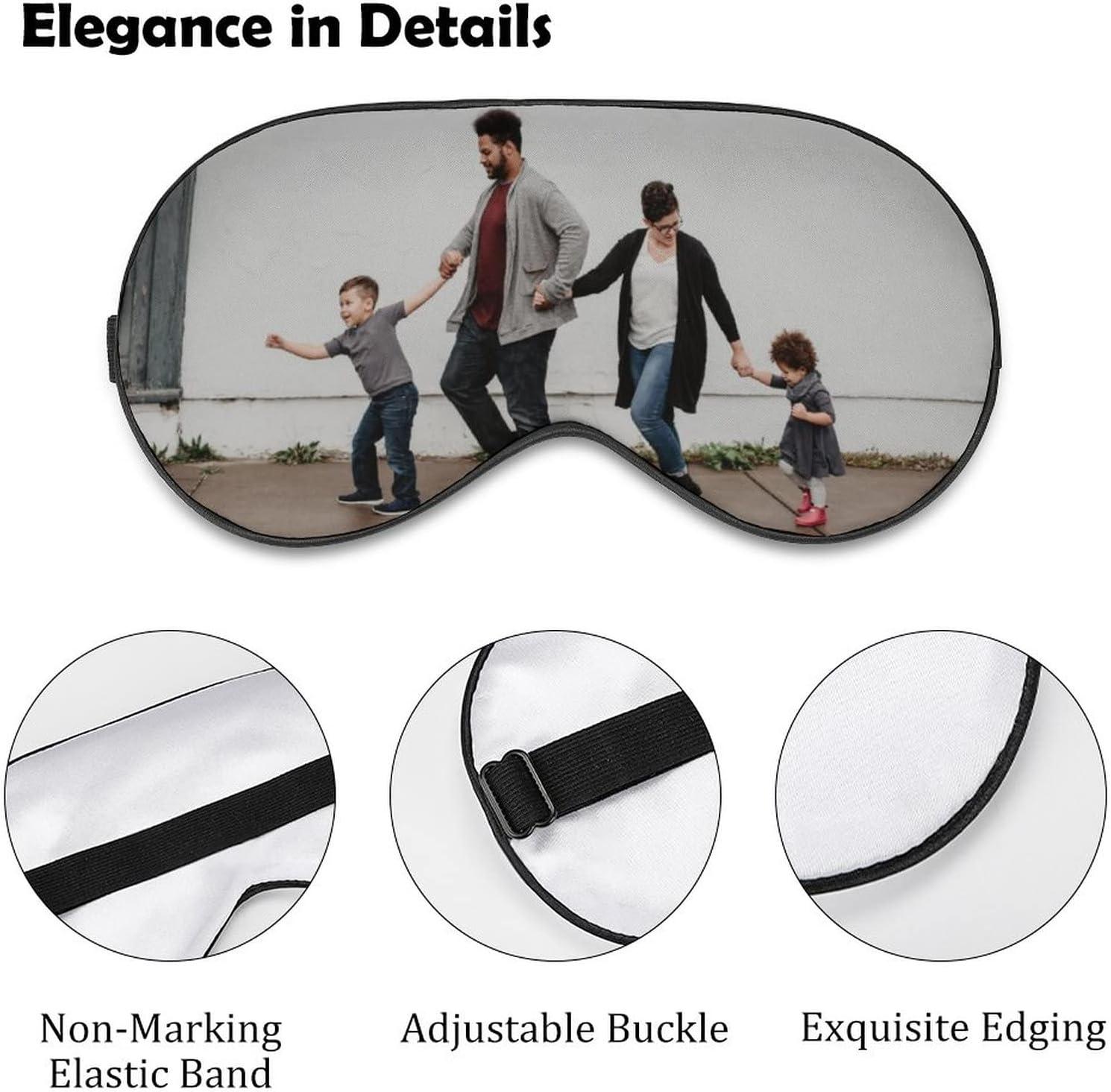 Custom Funny Eye Mask - Personalized Design for Sleeping with Your Text ...