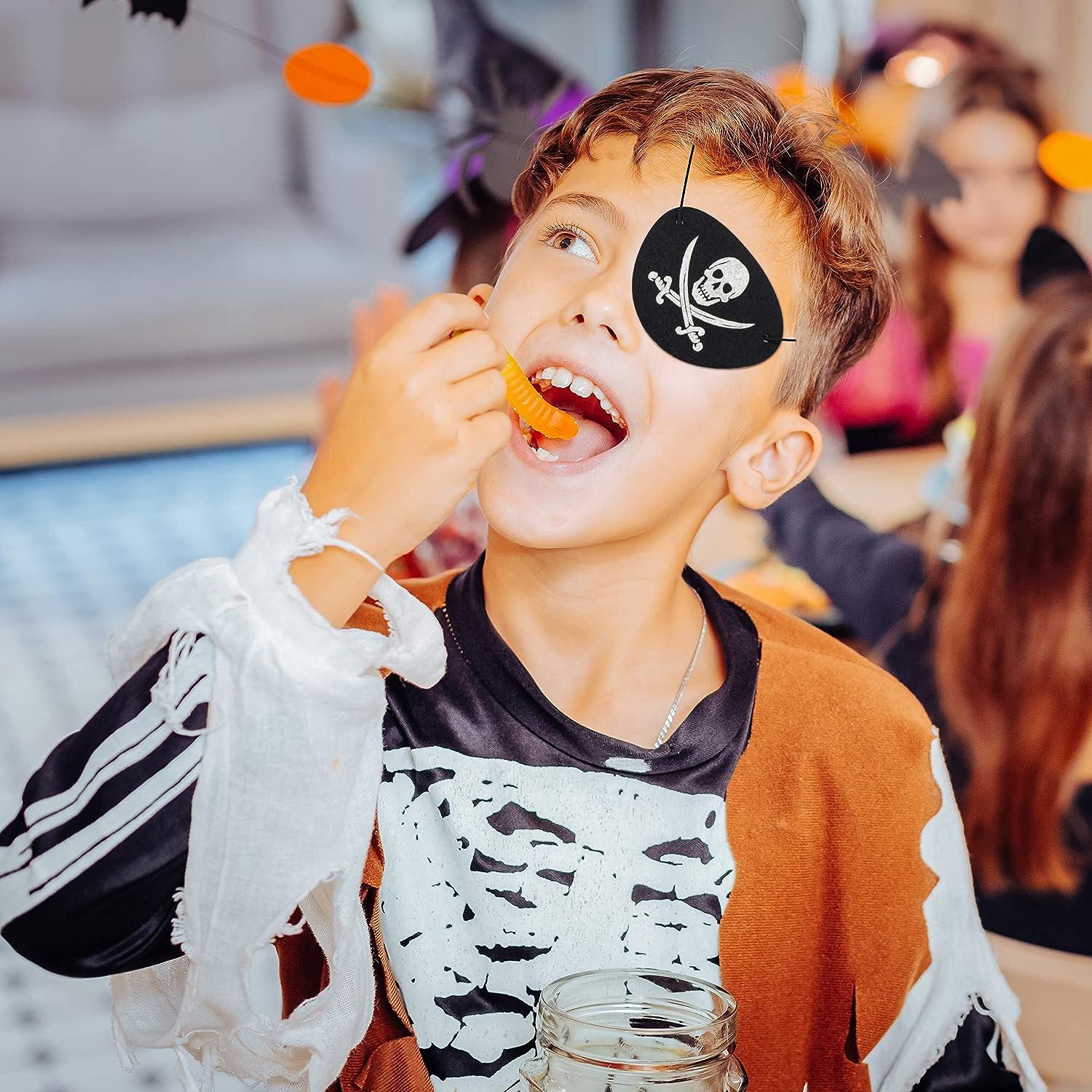 IUASZZ 30 Pieces Pirate Eye Patches - Halloween Skeleton Captain Design ...