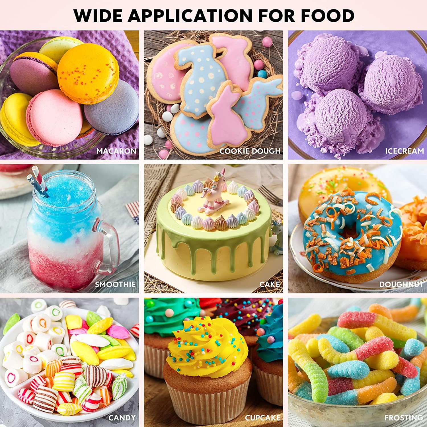 Cherrysea 12 Color Food Grade Liquid Dye Set for Cake Decorating ...