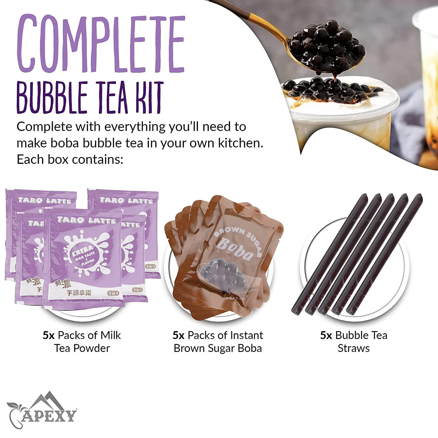 Bubble Tea COMPLETE SET. BEST DIY Boba / Bubble Tea Kit Ready In 45 ...