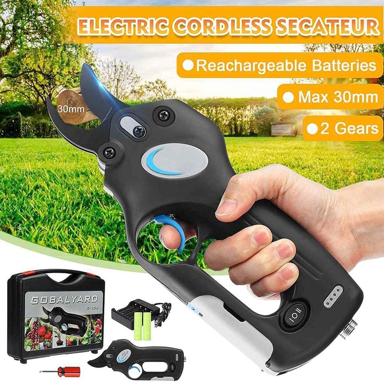 Electric Pruning Shears Cordless Electric Branch Cutter Scissors 30Mm ...