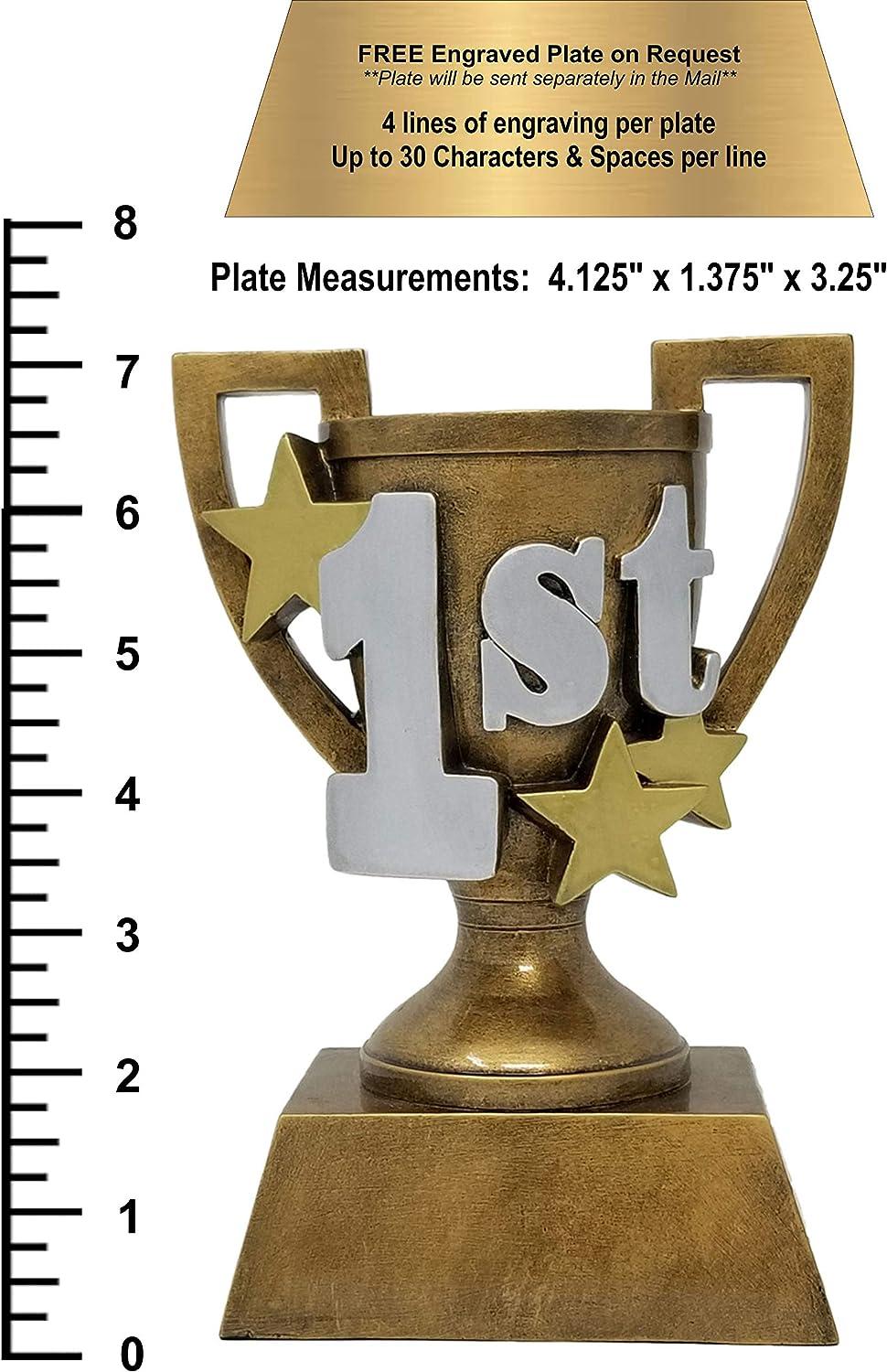 Gold Cup Trophy - 1st Place 3D Award with Engraved Plate Option | Buy ...
