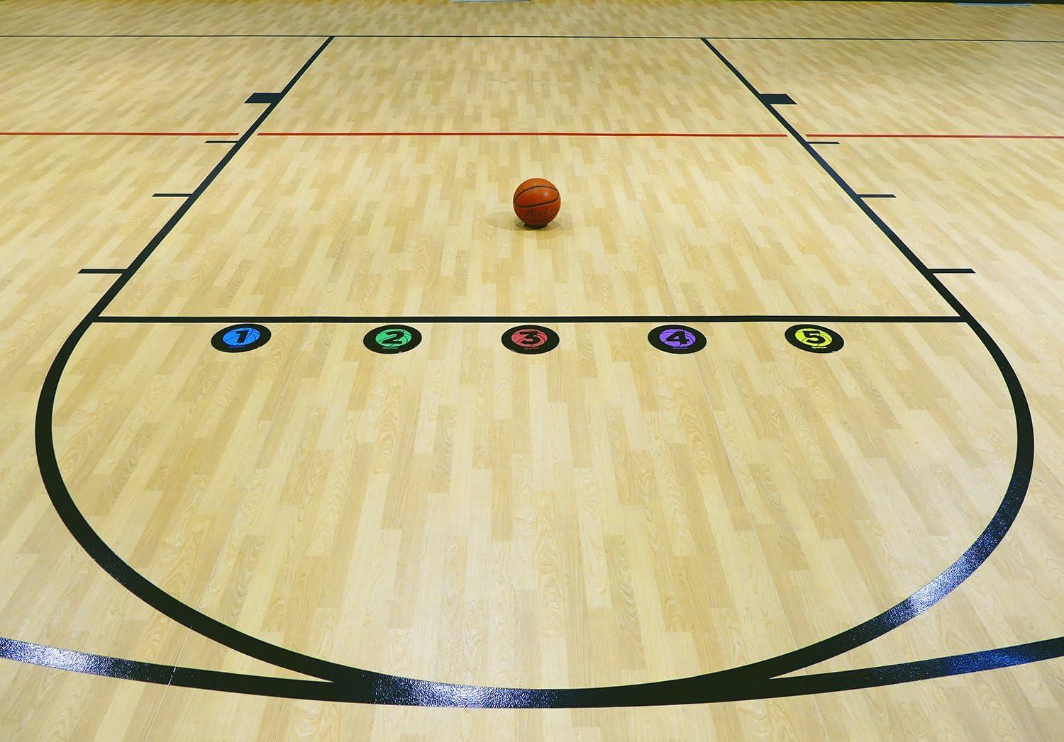 Get Out! Basketball Training Large 9in Disc Spot Markers 5-Pack Round ...
