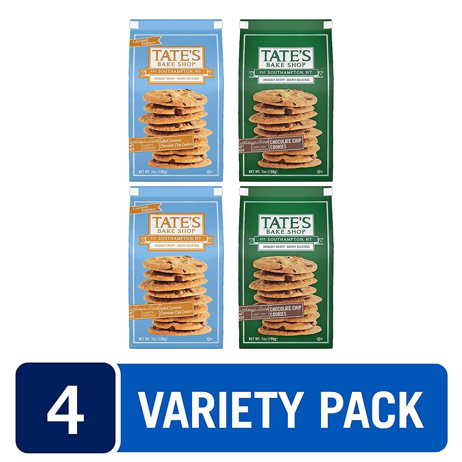 Tate's Bake Shop Cookies Variety Pack - Salted Caramel Chocolate Chip ...