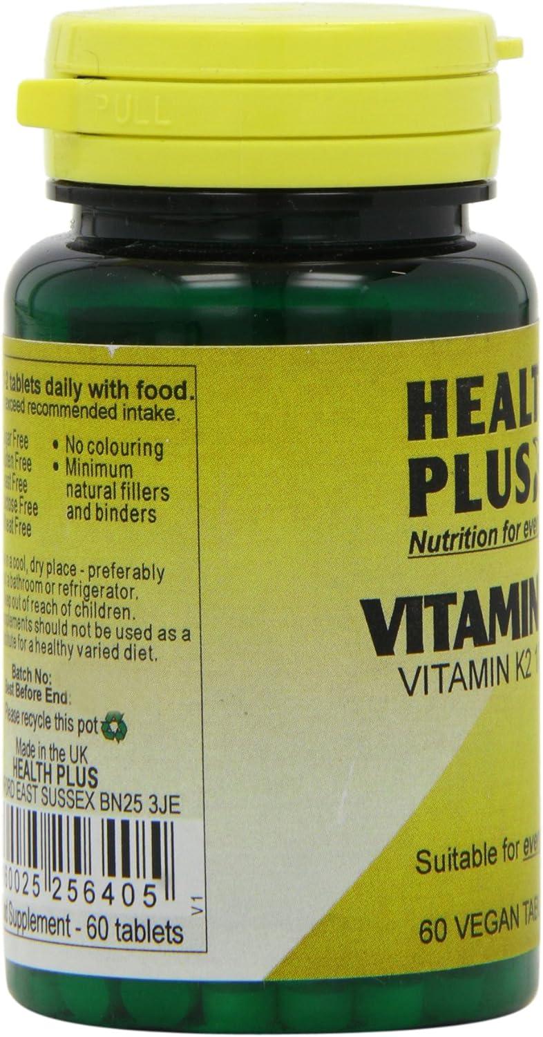 Health Plus Vitamin K2 100g Joint and Bone Health Supplement - 60 ...