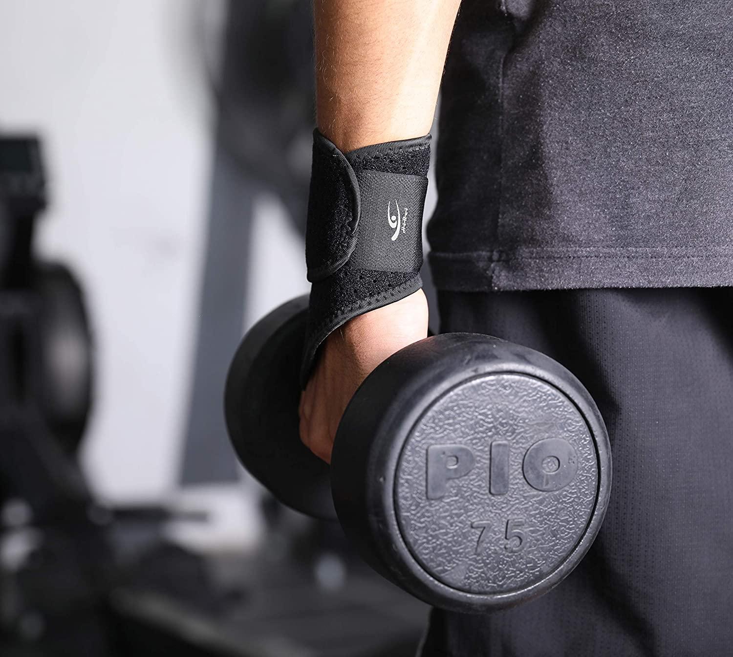 HiRui 2 Pack Wrist Compression Strap and Brace for Fitness ...