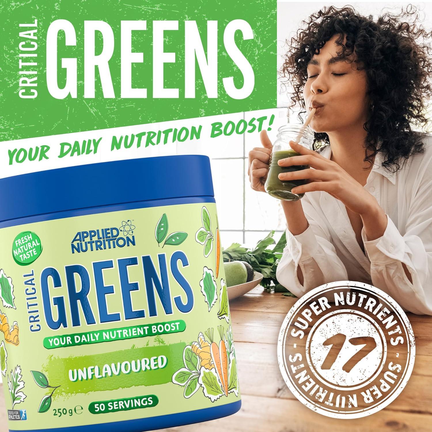 Applied Nutrition Critical Greens - Super Greens Powder Boost Your ...